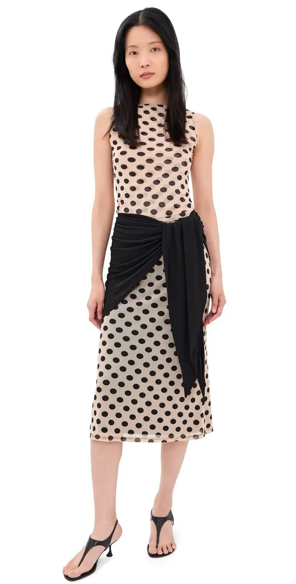 Norma Kamali Triangle Scarf Skirt - Black