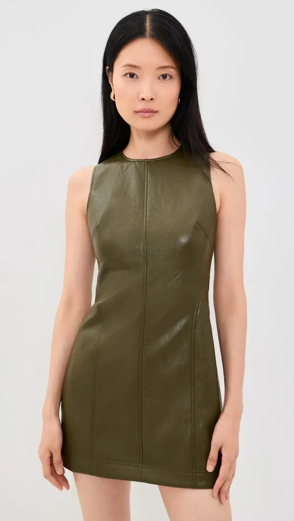 Hunter Bell Madix Faux Leather Mini Dress