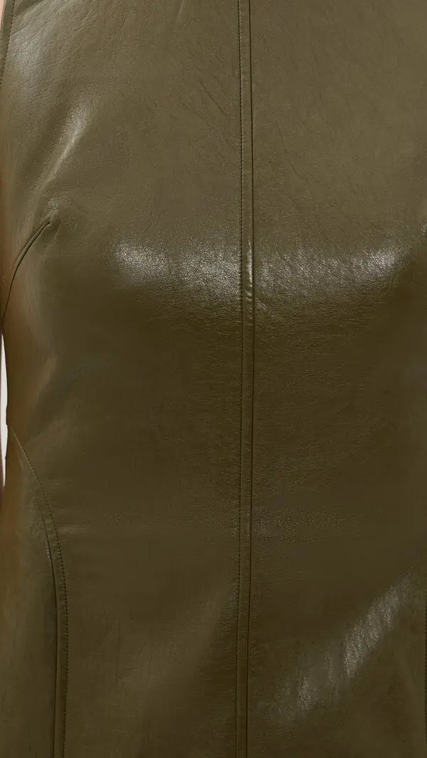 Hunter Bell Madix Faux Leather Mini Dress