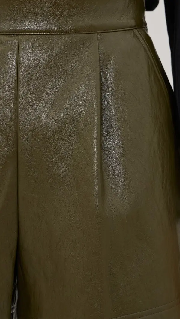 Hunter Bell Ashton Faux Leather Shorts