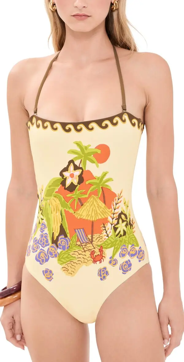 ALEMAIS Island Cove Piece Swimsuit - Cream
