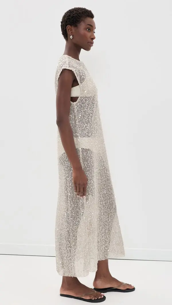 VRG GRL Sabre Sequin Midi Dress