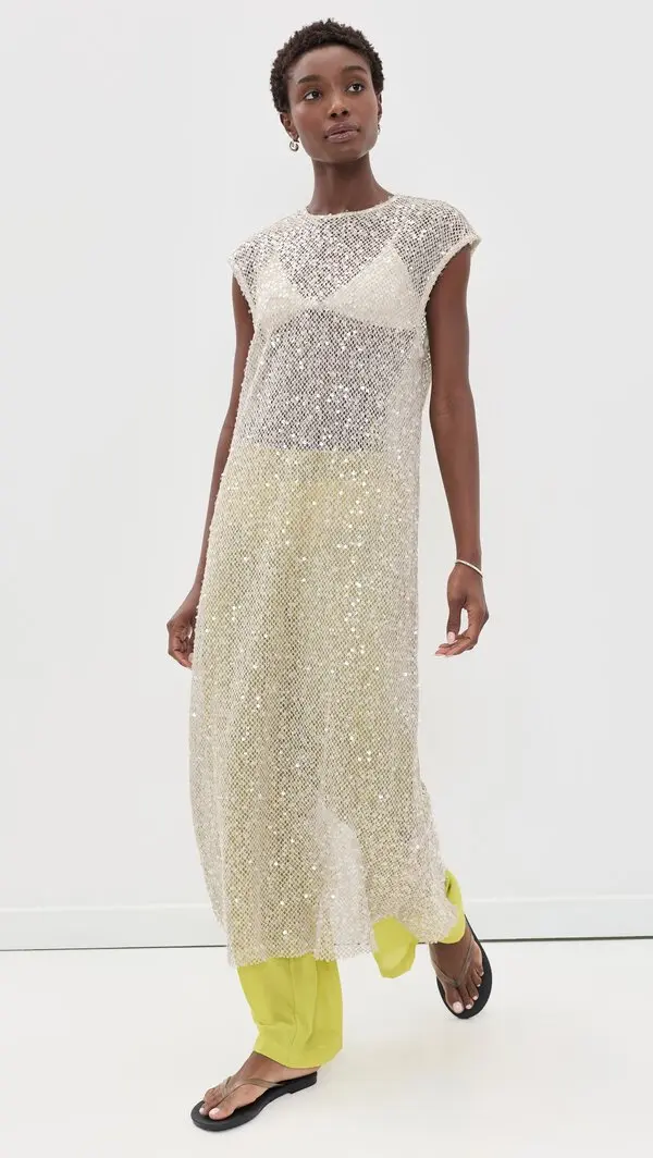 VRG GRL Sabre Sequin Midi Dress