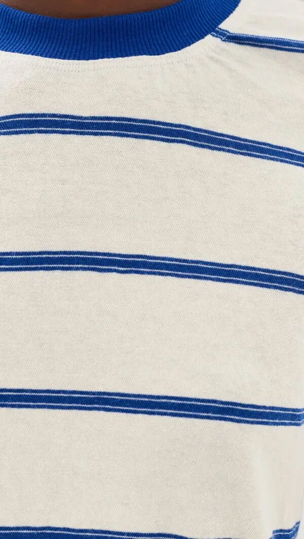 ASKK NY Classic Ringer Tee With Stripe Pattern