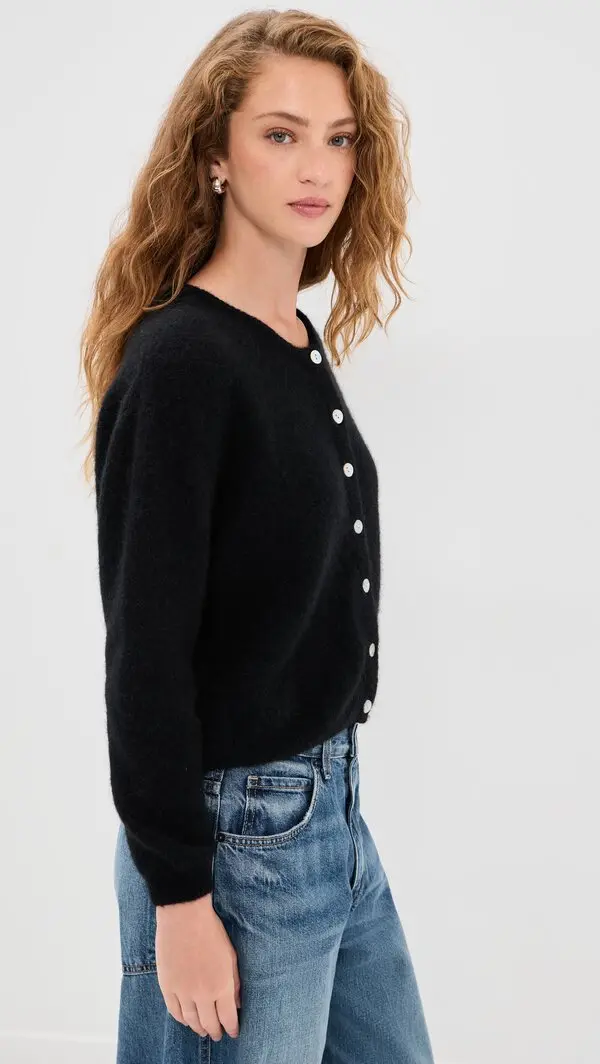 American Vintage Vitow Alpaca Blend Cardigan - Noir