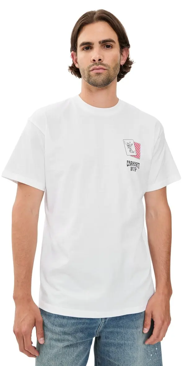 Carhartt Work In Progress Playing Cards Graphic T-shirt - White