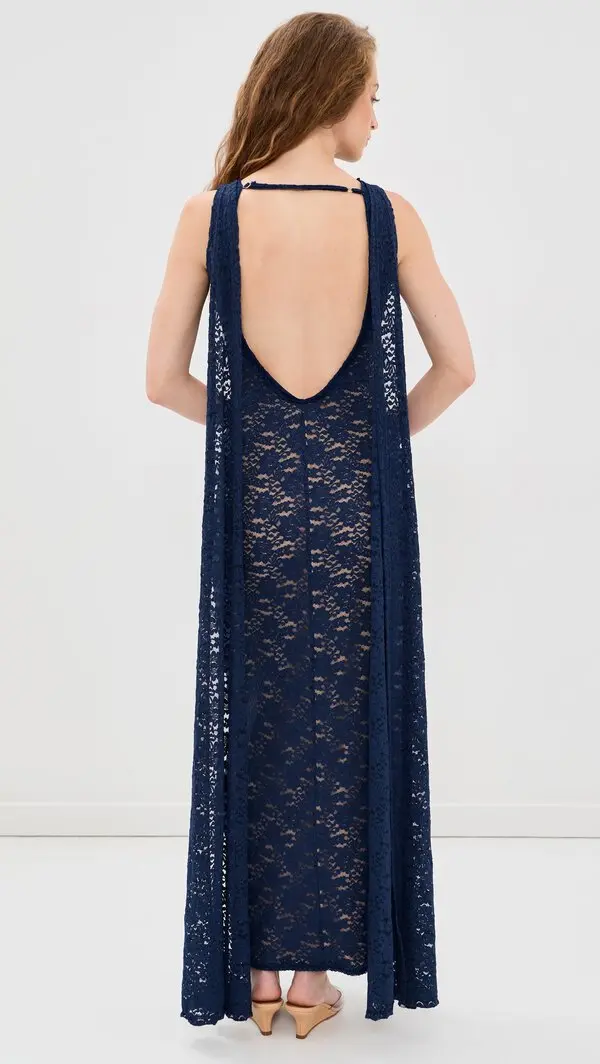 RUNAWAY THE LABEL Janie Boat Neck Maxi Dress