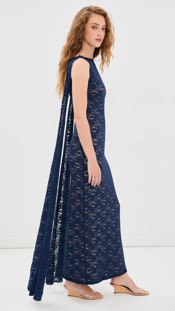 RUNAWAY THE LABEL Janie Boat Neck Maxi Dress