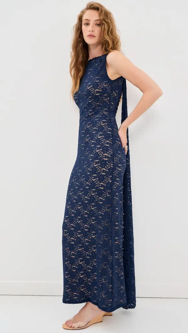 RUNAWAY THE LABEL Janie Boat Neck Maxi Dress