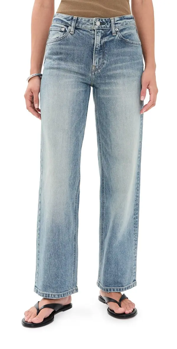 Moussy Vintage Idabel Straight Jeans - Light Blue