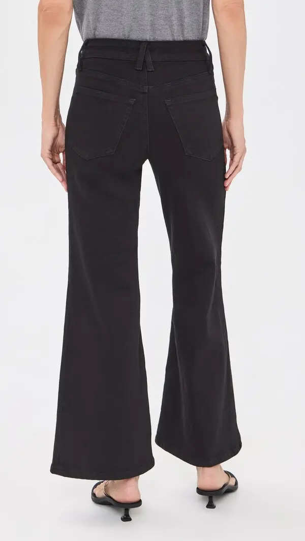 Good American Good Petite Palazzo Jeans - Black001