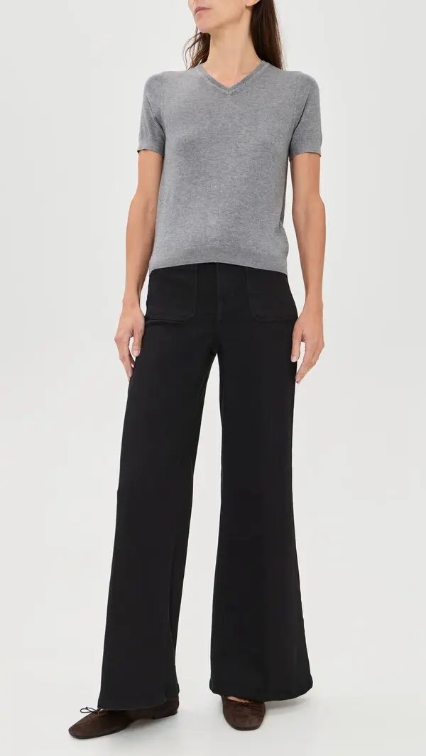 Good American Good Petite Palazzo Jeans