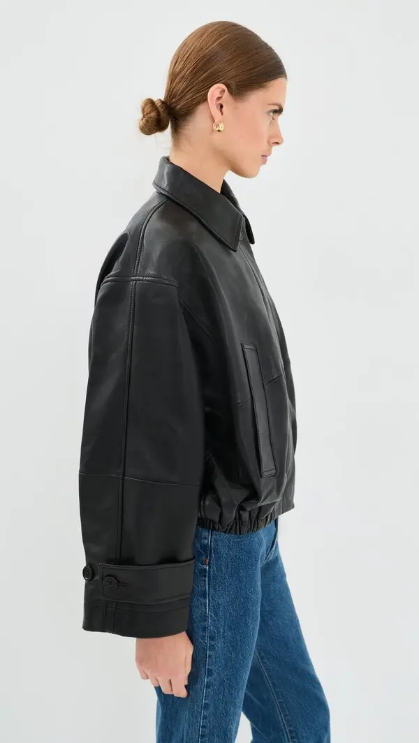 RÓHE Leather Blouson Jacket