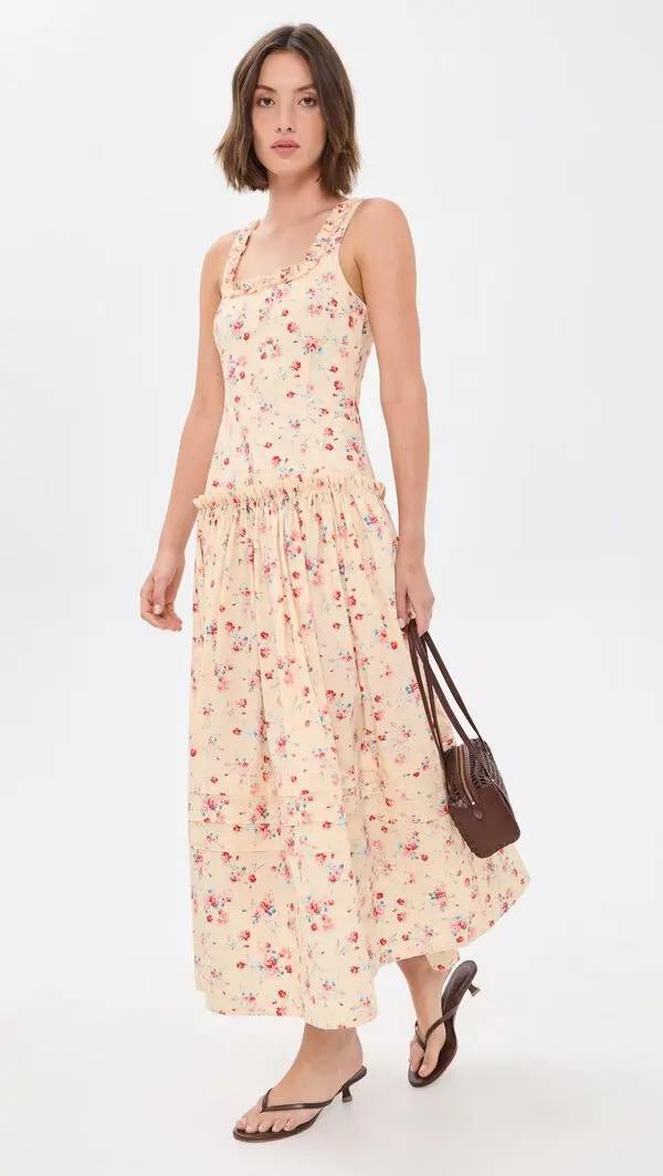 LEE MATHEWS Clarice Floral Dress