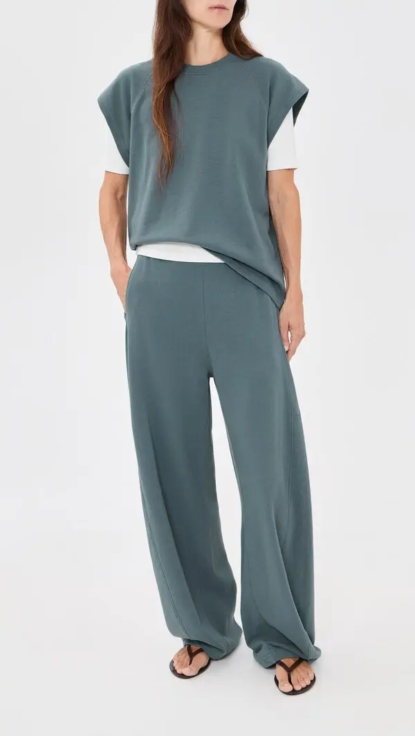 Tibi Petite Lightweight Winslow Sweatpants - Blue Grey