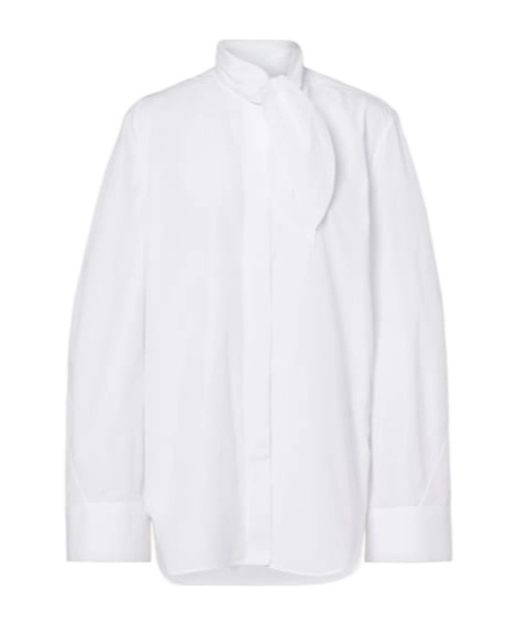 Givenchy Tie-neck Cotton Shirt