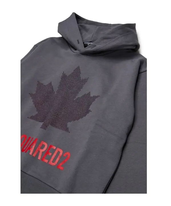 Dsquared2 Maple-leaf Print Hoodie