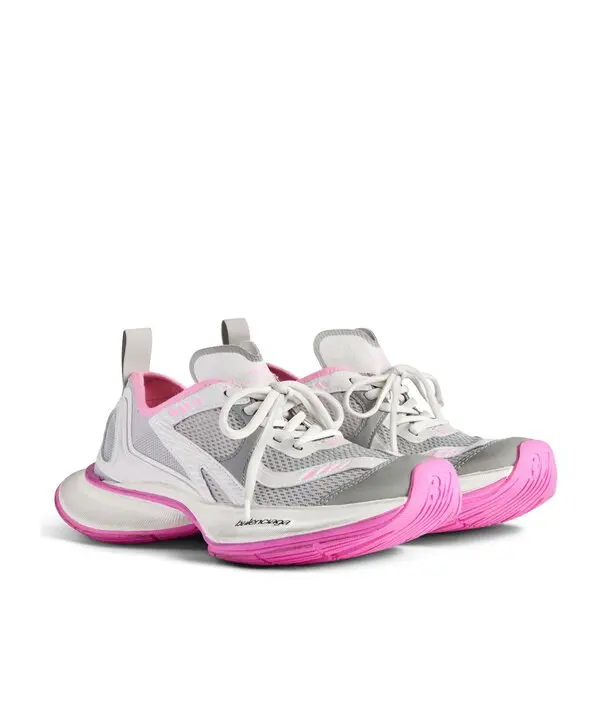 Balenciaga Circuit Low-top Sneakers - Gray/white/pink
