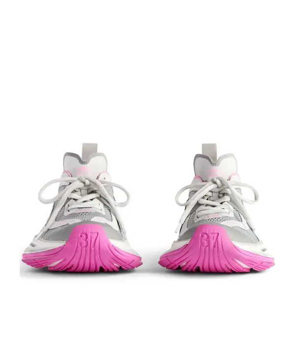 Balenciaga Circuit Low-top Sneakers - Gray/white/pink
