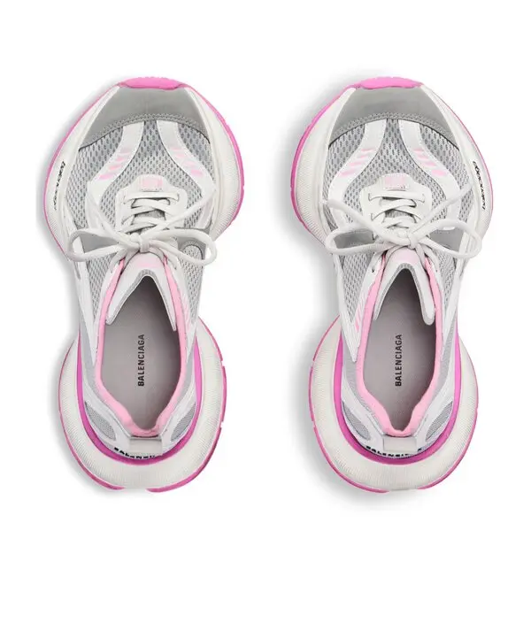 Balenciaga Circuit Low-top Sneakers - Gray/white/pink