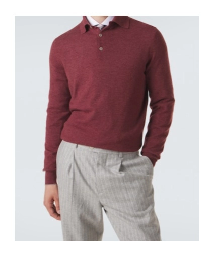 Brunello Cucinelli Cashmere Polo Sweater