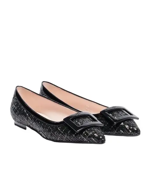 ROGER VIVIER Sequined Ballet Flats