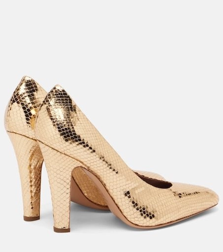 Paris Texas Elsa 100 Metallic Leather Pumps