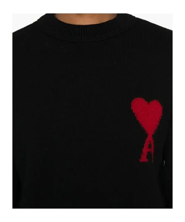 AMI Paris Heart-motif Sweater
