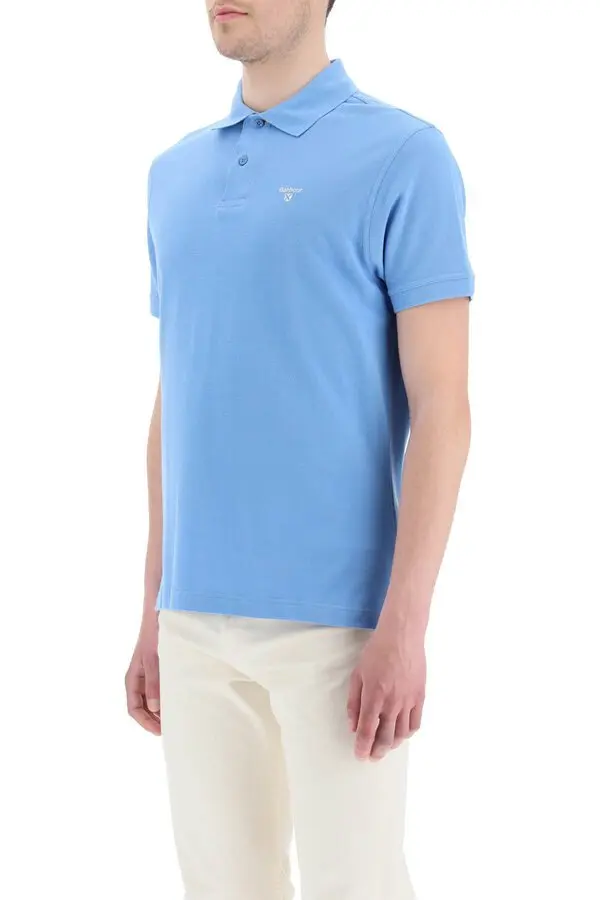 Barbour Logo Embroidered Short Sleeved Polo Shirt