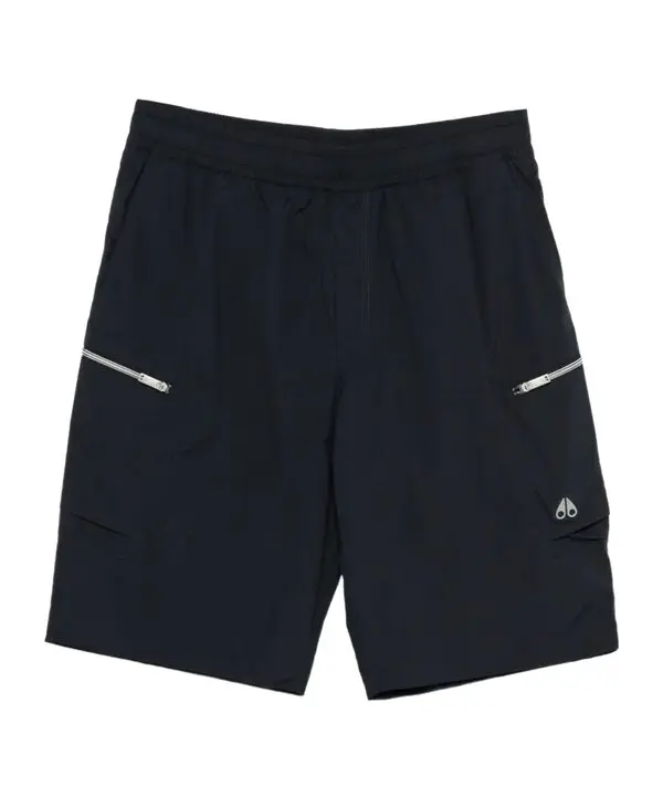 Moose Knuckles Elastic Waist Shorts With Zippered Pockets
