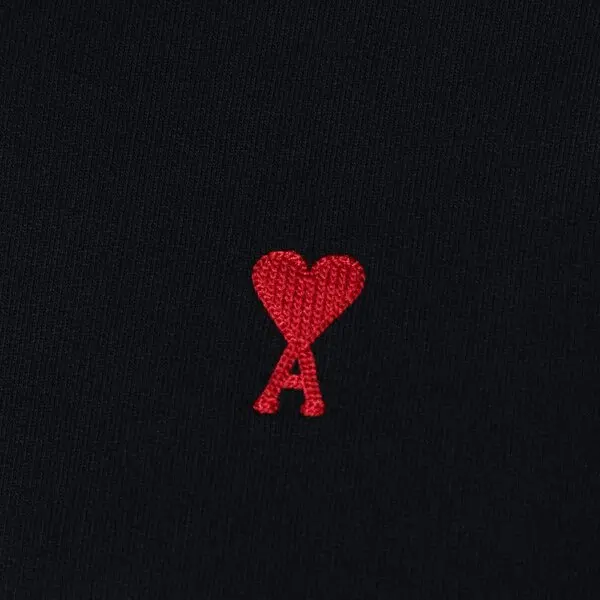 AMI Paris De Coeur Embroidered Hoodie