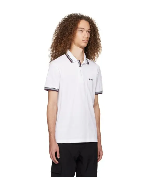 Hugo Boss Logo Embroidered Short-sleeved Polo Shirt