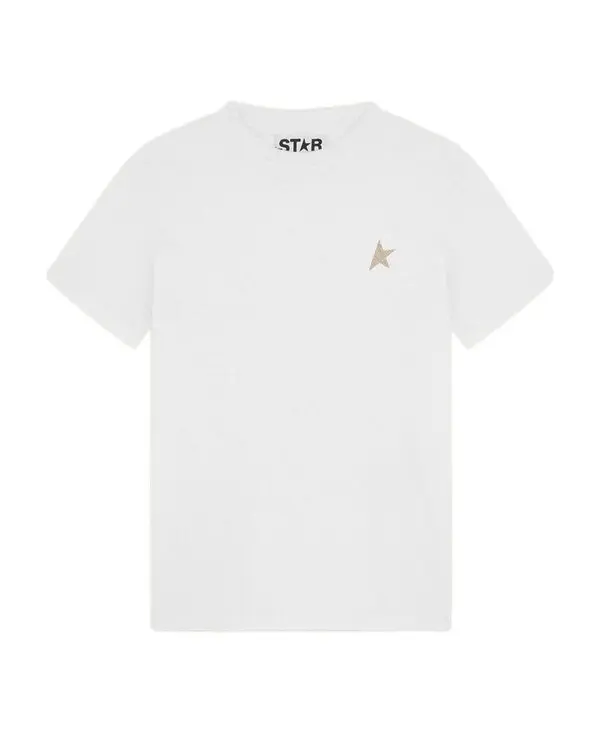 GOLDEN GOOSE Logo Printed Crewneck T-shirt - White