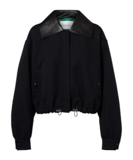 Givenchy Leather-trimmed Cotton And Wool Jacket