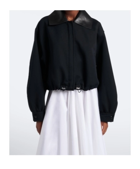 Givenchy Leather-trimmed Cotton And Wool Jacket