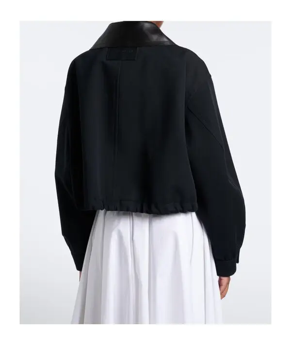 Givenchy Leather-trimmed Cotton And Wool Jacket