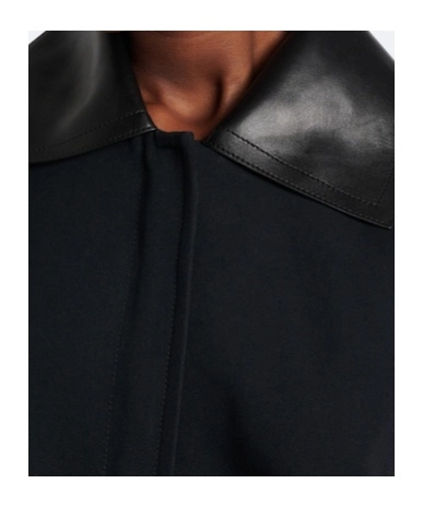 Givenchy Leather-trimmed Cotton And Wool Jacket