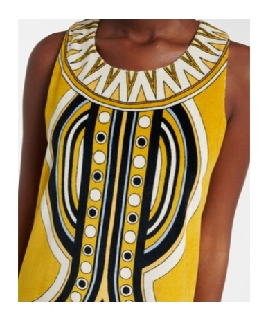 La DoubleJ Totem Printed Cotton Midi Dress