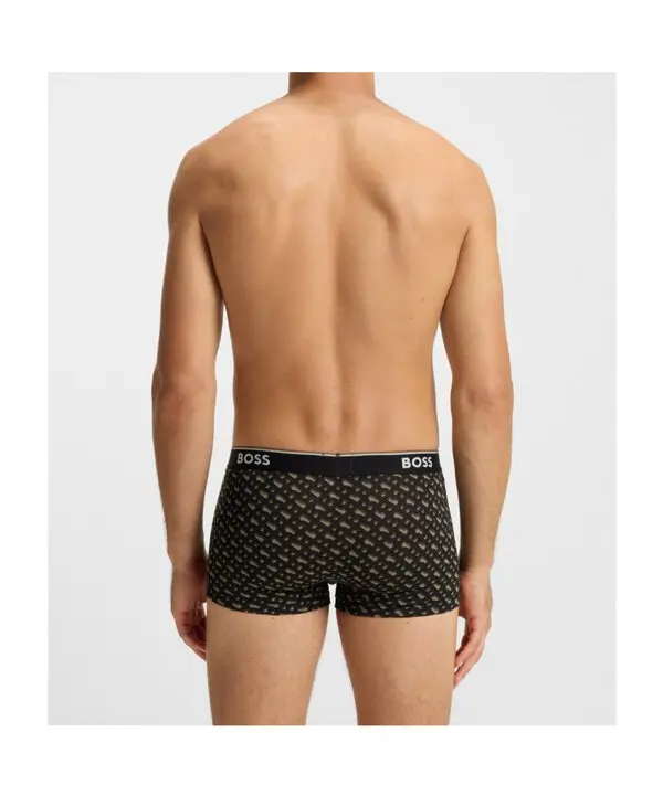 Hugo Boss Patterned Logo Boxers Pack Of Three