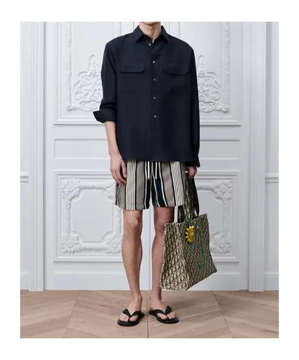 Dior Dioriviera Oblique Sun Stripes Swim Shorts