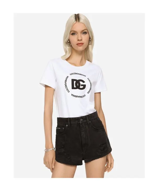 Dolce & Gabbana Dg Printed Crewneck T-shirt