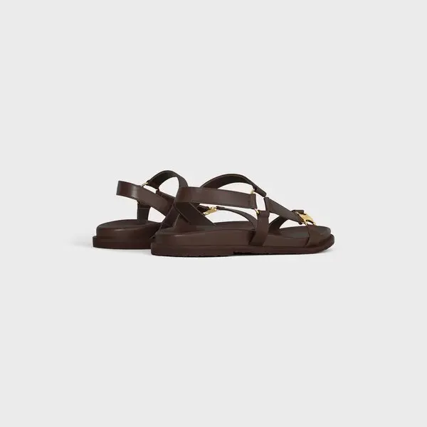 Celine Maud Sandal With Triomphe In Calfskin
