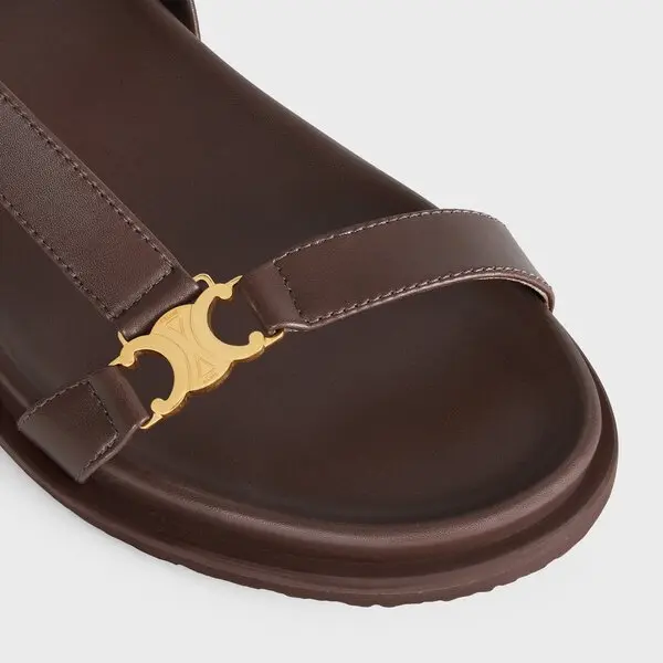 Celine Maud Sandal With Triomphe In Calfskin