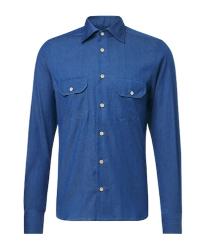 Kiton Denim Shirt - Blue