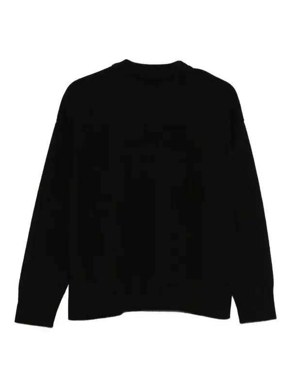 AMI Paris Heart-logo Wool Sweater