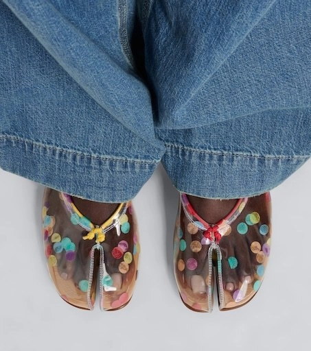 MAISON MARGIELA Tabi Printed Ballet Flats