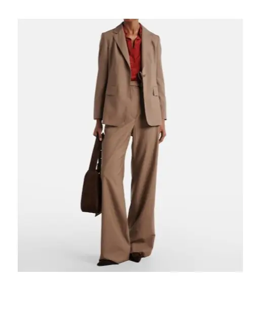 Max Mara Salpa Virgin Wool Wide-leg Pants