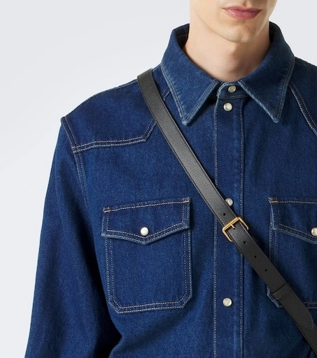 Valentino Garavani Vgold Denim Western Shirt