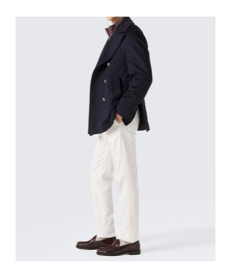 Brunello Cucinelli Paneled Leather Penny Loafers