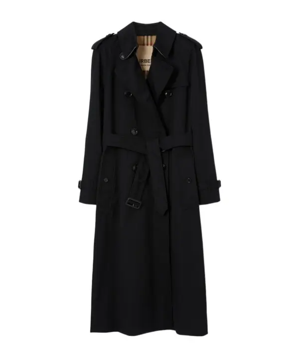 Burberry Double Breasted Belted Trench Coat
